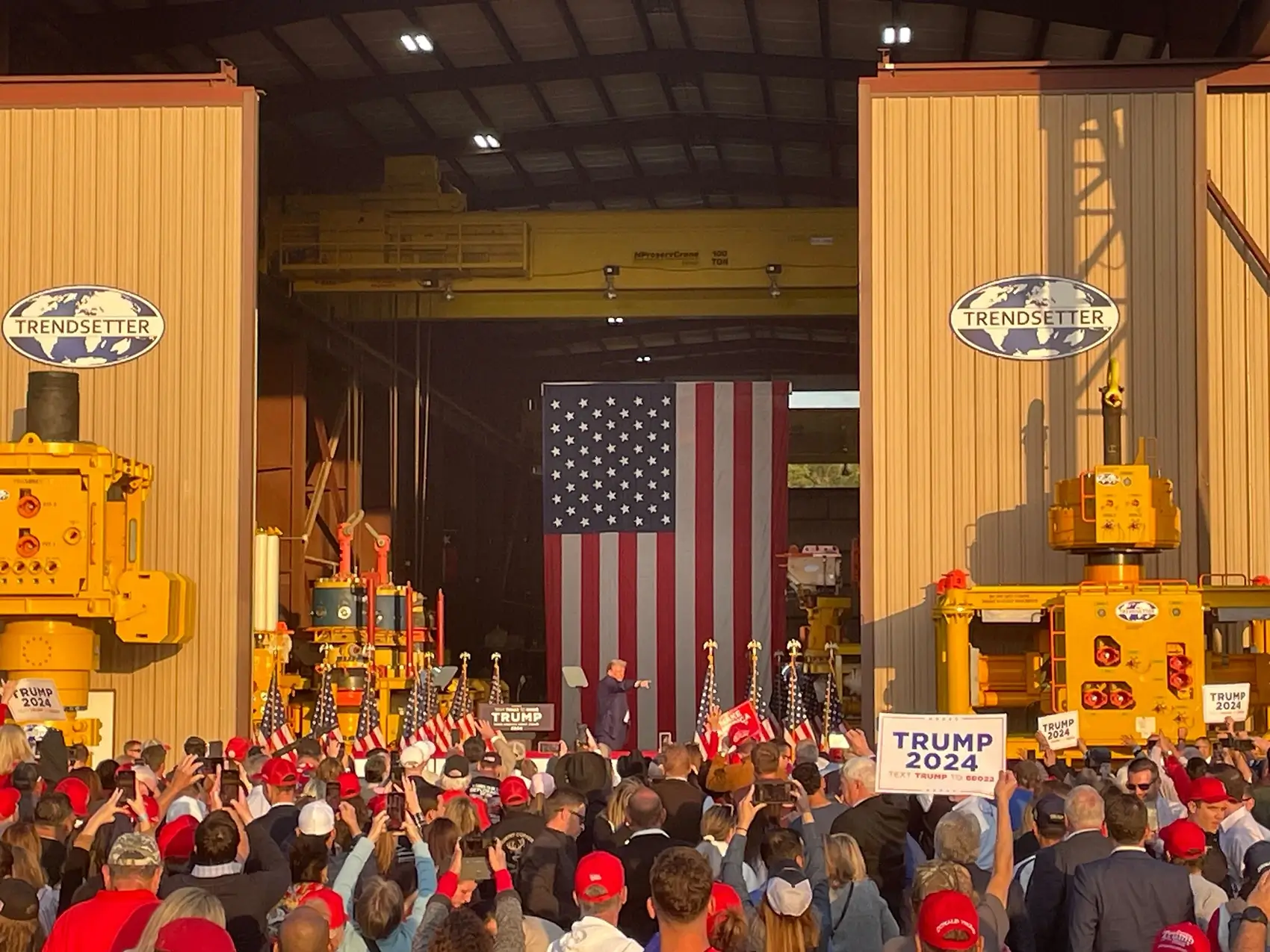 Trump talks energy, rigged elections at Houston rally