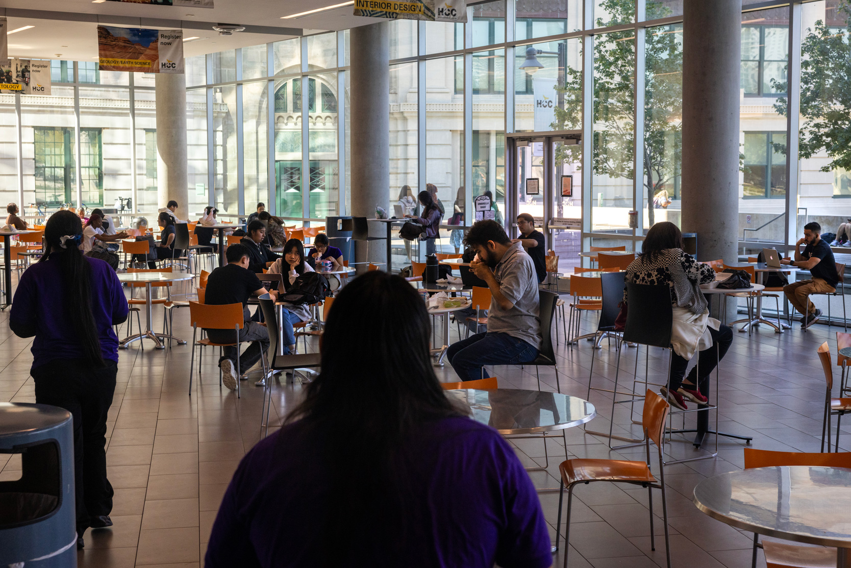 Where to find food if you are attending class on an HCC campus